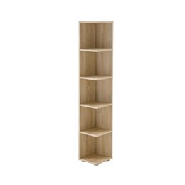Mid.you Eckregal , Sonoma Eiche , Holzwerkstoff , 4 Fächer , 24x142x26 cm , Wohnzimmer, Regale, Eckregale