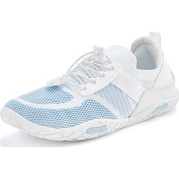 Lascana Damen Sneaker wei&szlig;/hellblau Gr&ouml;&szlig;e 41
