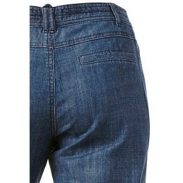 Heine Witt Damen Caprihose aus Baumwoll-Stretch, blue denim, Gr&ouml;&szlig;e 46