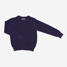 Trussardi Dunkelblauer Pullover mit Struktur