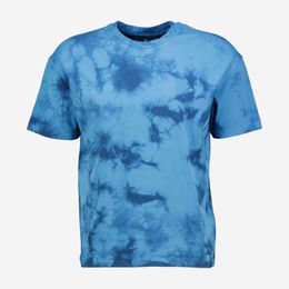 Belstaff Blaues T-Shirt mit Tie-Dye-Muster