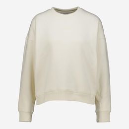 Calvin Klein Cremefarbenes Sweatshirt mit Fleece-Futter