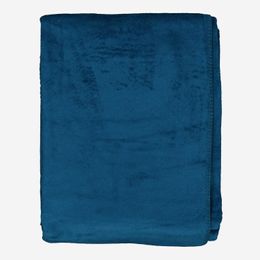 Biederlack Dunkelblaue Decke 150x200cm