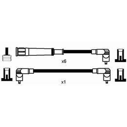 NGK Z&uuml;ndleitungssatz schwarz f&uuml;r MINI BMW 1710591 12121710591 0576