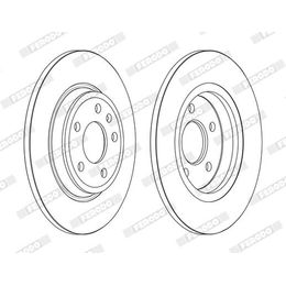 Ferodo Bremsscheibe hinten rechts links voll 300mm für AUDI 80A615601 8W0615601H 80A615601B DDF2599C