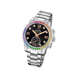 Multifunktion-Armbanduhr Jaguar Connected silber mittel (ca. 36,5mm) | Gr.: onesize