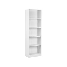 Beliani B&uuml;cherregal WINNIPEG in Wei&szlig; - (W) 55 x (H) 174 x (L) 30 cm | Gr.: onesize