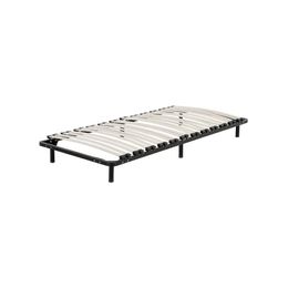 Beliani Freistehender Lattenrost COMBOURG in Schwarz - (W) 90 x (H) 18 x (L) 200 cm | Gr.: onesize
