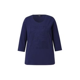 Ulla Popken Shirt in marine | Gr.: 54-56