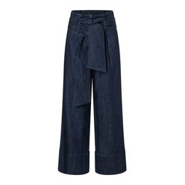 More & More More & More weite Jeans, hoch geschnitten in dark blue denim | Gr.: 42