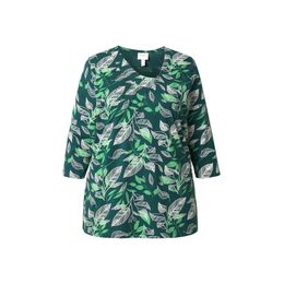 Ulla Popken Shirt in smaragdgrün | Gr.: 46-48
