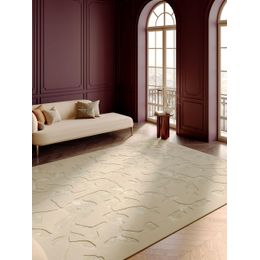 benuta Finest Kurzflor Teppich Nell Taupe 160x230 cm - Moderner Kurzflor-Teppich f&uuml;r Wohnzimmer