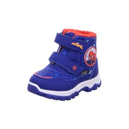MARVEL Spider-Man Klettstiefel Mit Tex-Membran in blau | Gr.: 33