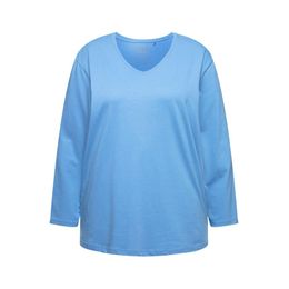 Ulla Popken Shirt in helle kornblume | Gr.: 58-60