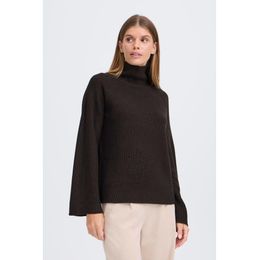 oxmo Strickpullover OXBMMNELLY TURTLENECK in Schwarz | Gr.: S