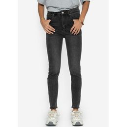 SASSYCLASSY Highwaist Skinny Jeans in Grau | Gr.: 36
