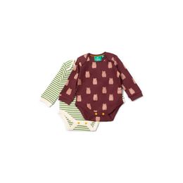 Little Green Radicals Bio-Baby-Bodysuit-Set 2er-Pack in Braun | Gr.: 0-3 MONATE