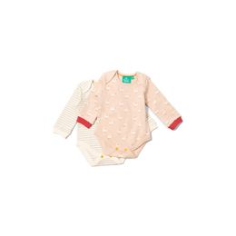 Little Green Radicals Bio-Baby-Bodysuit-Set 2er-Pack in Haferflocken | Gr.: 0-3 MONATE