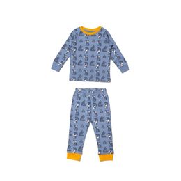 Little Green Radicals Pyjama aus Bio-Baumwolle in Blau | Gr.: 5-6 Jahre
