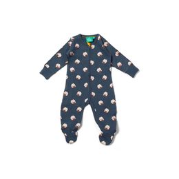 Little Green Radicals Bio-Baumwolle Zip Babygrow in Blau | Gr.: 1 Monat
