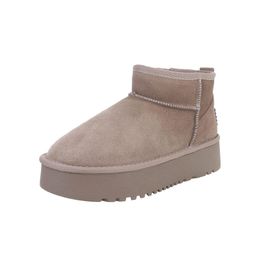 Ital-Design Stiefelette in Hellbraun | Gr.: 40