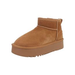 Ital-Design Stiefelette in Camel | Gr.: 41