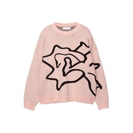 Pull&Bear Pull&Bear Pullover Damen Gr&ouml;&szlig;e S rosa / schwarz