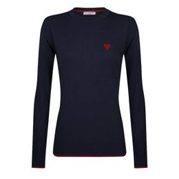 Felix Hardy Pullover Damen Gr&ouml;&szlig;e L navy / knallrot