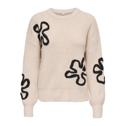 Only Pullover 'ONLDAISY' Damen Größe S beige / schwarz