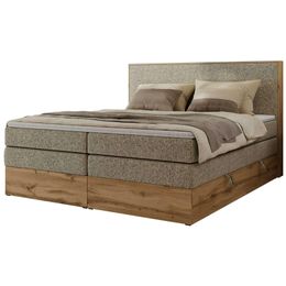 Höffner Boxspringbett mit Bettkasten Wood Classic King beige Maße (cm): B: 144 H: 120 » Höffner