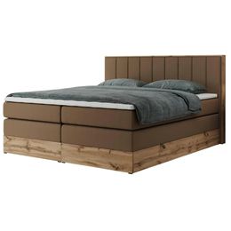 Höffner Boxspringbett mit Bettkasten Bellissimo King ¦ braun ¦ Maße (cm): B: 168 H: 115 » Höffner