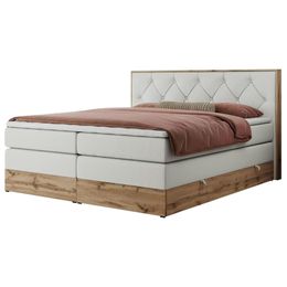 Höffner Boxspringbett mit Bettkasten Veneto King weiß Maße (cm): B: 208 H: 115 » Höffner