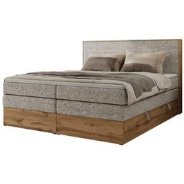 Höffner Boxspringbett mit Bettkasten Wood Classic King beige Maße (cm): B: 164 H: 120 » Höffner