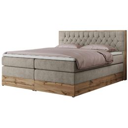Höffner Boxspringbett mit Bettkasten Amore King beige Maße (cm): B: 148 H: 115 » Höffner