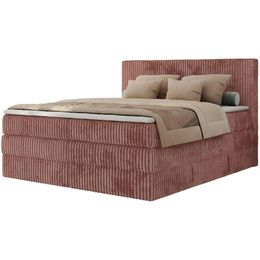 Höffner Boxspringbett mit Bettkasten Tiliano King ¦ rosa/pink ¦ Maße (cm): B: 146 H: 119 » Höffner