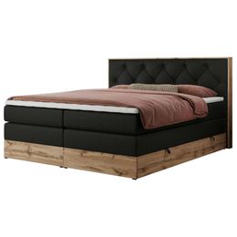 Höffner Boxspringbett mit Bettkasten Veneto King ¦ schwarz ¦ Maße (cm): B: 168 H: 115 » Höffner