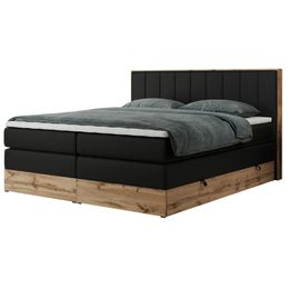 Höffner Boxspringbett mit Bettkasten Bellissimo King schwarz Maße (cm): B: 148 H: 115 » Höffner