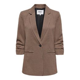 Only Blazer 'ONLLETTIE' Damen Gr&ouml;&szlig;e 40 hellbraun / beere / schwarz