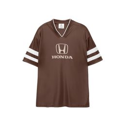 Pull&Bear Pull&bear Shirt 'HONDA F&Uacute;TBOL'' male Brown size XL
