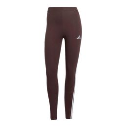 adidas Sportswear Sporthose 'Essentials' Damen Gr&ouml;&szlig;e XL/XXL schoko / wei&szlig;
