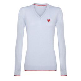 Felix Hardy Pullover Damen Gr&ouml;&szlig;e L blau / rot