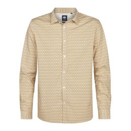 PETROL INDUSTRIES Button Up Shirt male Beige size 3XL