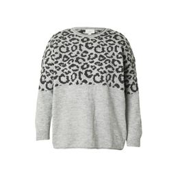 Only Carmakoma Pullover 'CARJADE' Damen Gr&ouml;&szlig;e 4XL graumeliert / schwarz