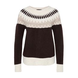 Vero Moda Petite Pullover 'VMSIMONE' Damen Gr&ouml;&szlig;e XXS creme / nude / schoko