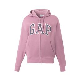 GAP Sweatjacke 'HERITAGE' Damen Größe XS ecru / pflaume / dunkellila