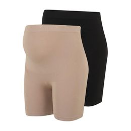 MAMALICIOUS Umstand Hose 'MLAmiya' Damen Gr&ouml;&szlig;e 40/42 camel / schwarz