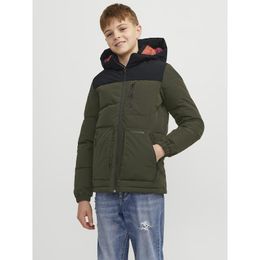 Jack & Jones JACK & JONES JUNIOR Steppjacke »JJEOTTO PUFFER JACKET SN JNR« mit Kapuze Rosin 128 128 Moderne Jacke von Jack & Jones Junior für Jungen
