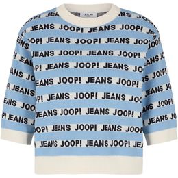 JOOP! JOOP JEANS Strickpullover »Kolinda« mit All-Over-Print Open Blue XS XS Pullover mit allover Logodruck von JOOP JEANS