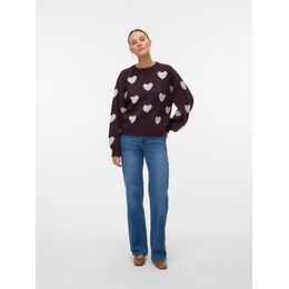 Véro Moda VERO MODA Pullover 'VMFoaloe' Damen Größe S flieder / rotviolett