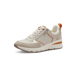 Tamaris Sneaker Damen Größe 42 beige / gold / orange